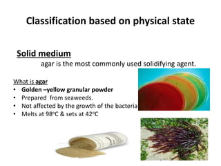 Types of culture media | PPTX