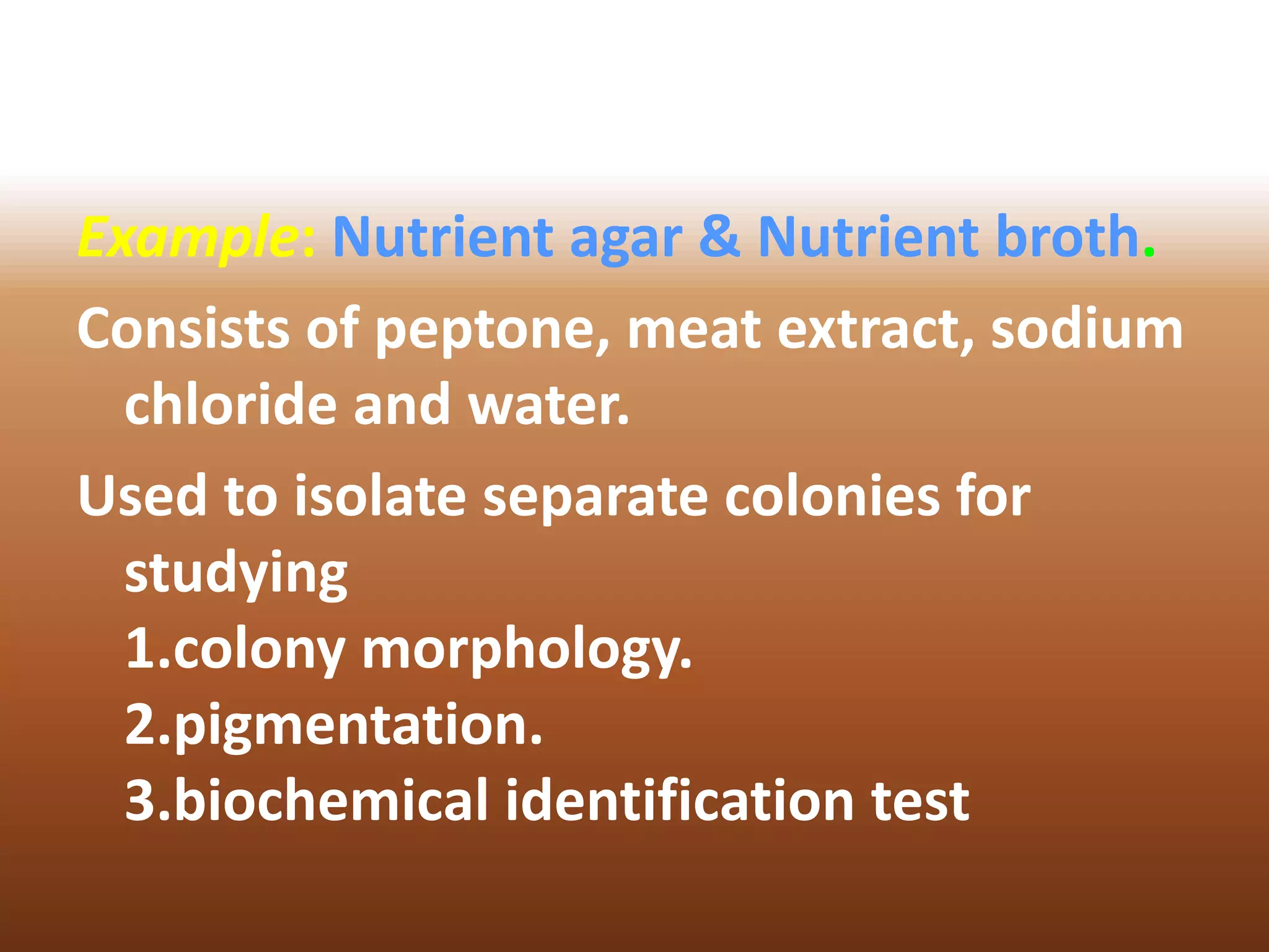 Types of culture media | PPTX