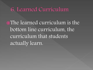 Types of curricula | PPTX