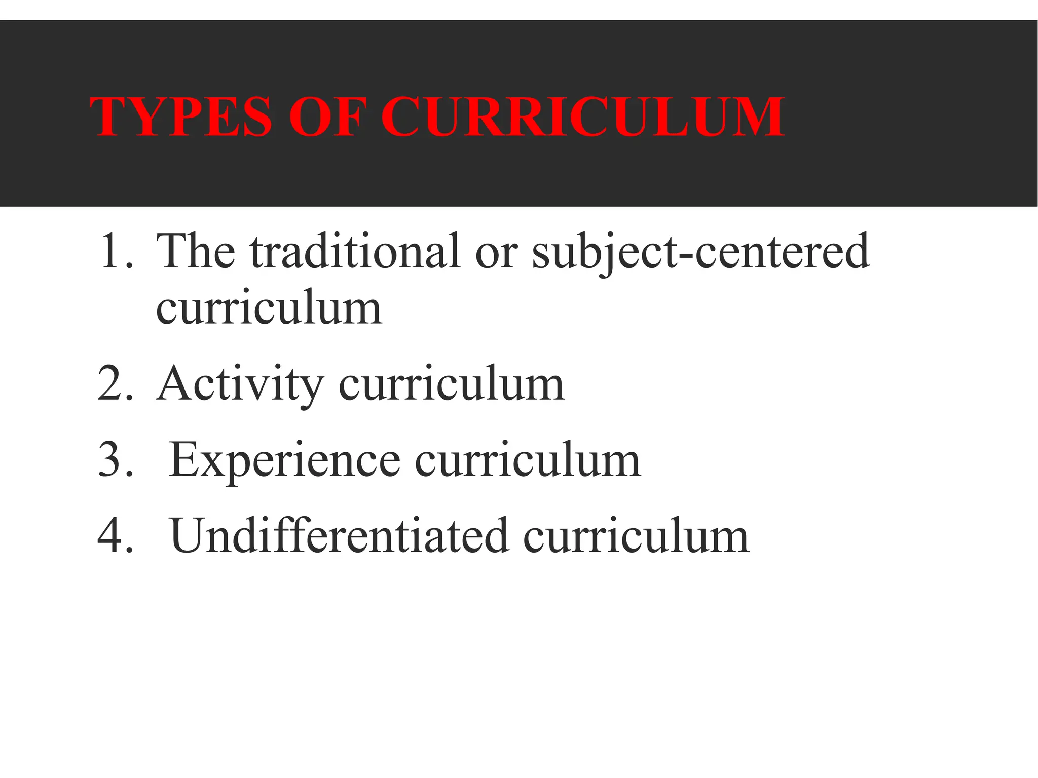 TYPES OF CURRICULUM .pptx | Free Download