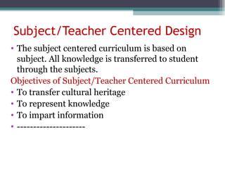 Types of curriculum lecture 4 | PPT