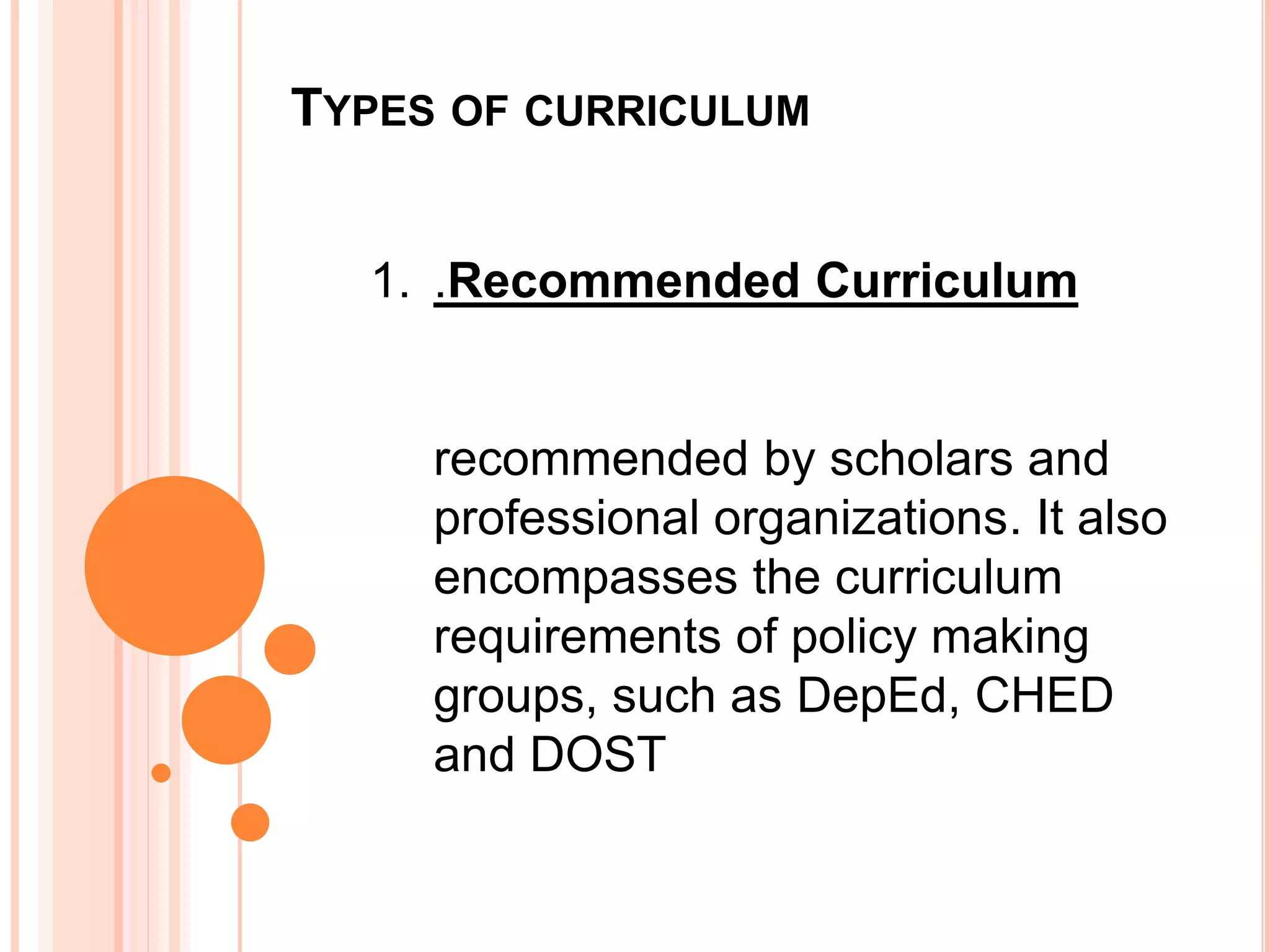 Types of curriculum | PPT