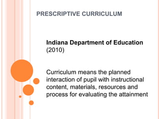 Types of curriculum | PPTX