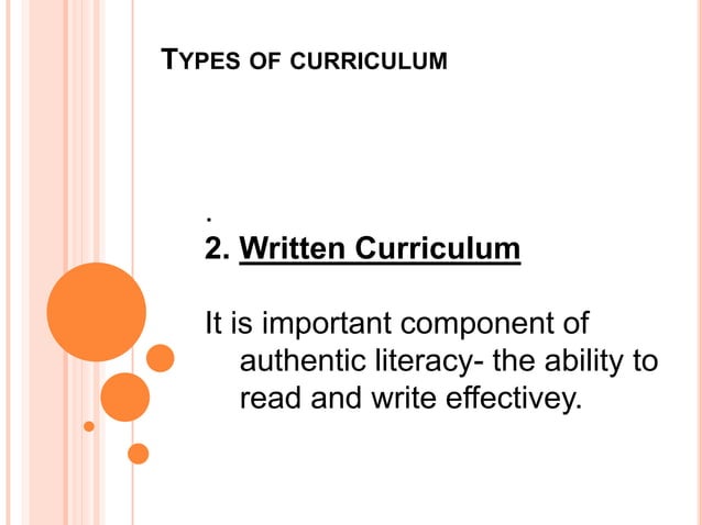 Types of curriculum | PPTX