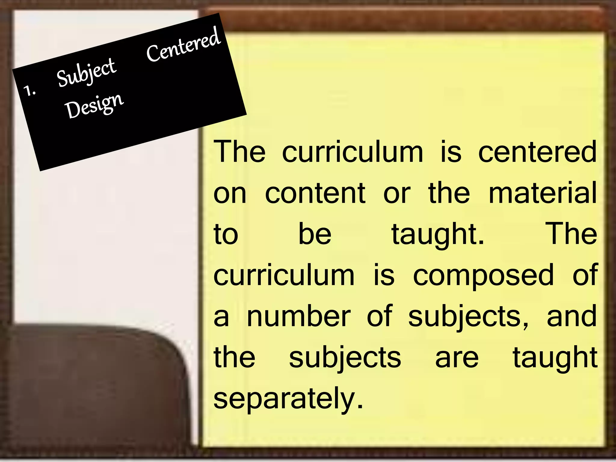 Types of curriculum design | PPTX