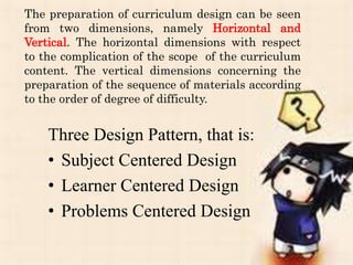 Types of curriculum design | PPTX