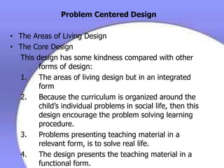 Types of curriculum design | PPTX