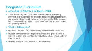 Types of curriculum design (1) | PPTX | Primary Education | Education