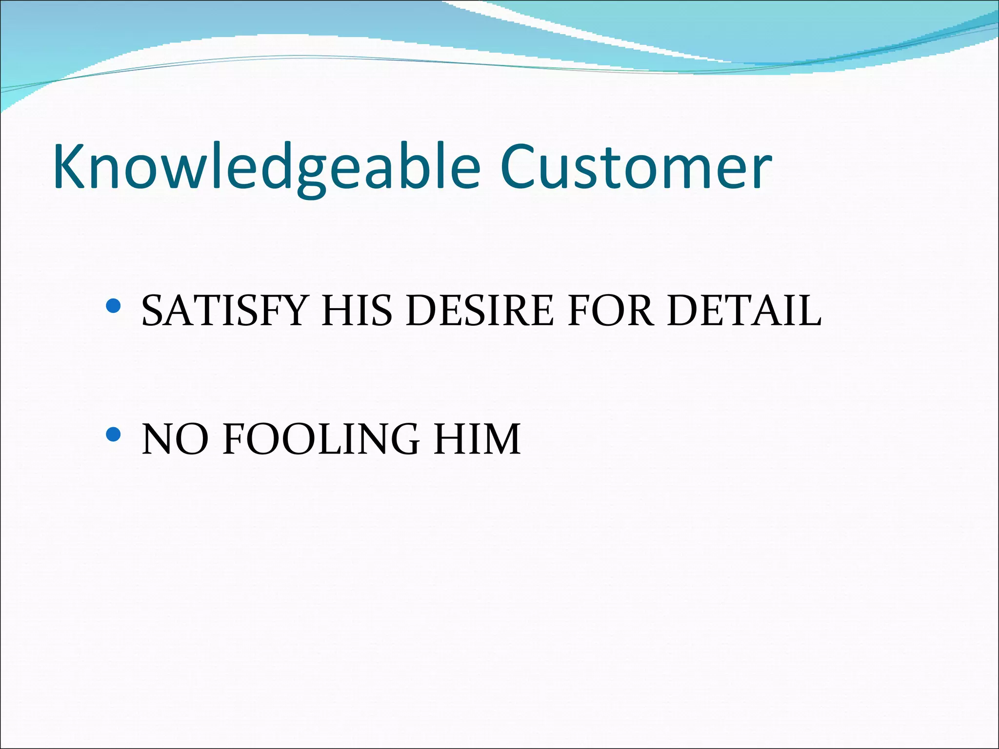 Types Of Customers | PPS