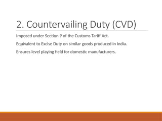 Custom Duty and its Types-Basic,advalorem | PPTX