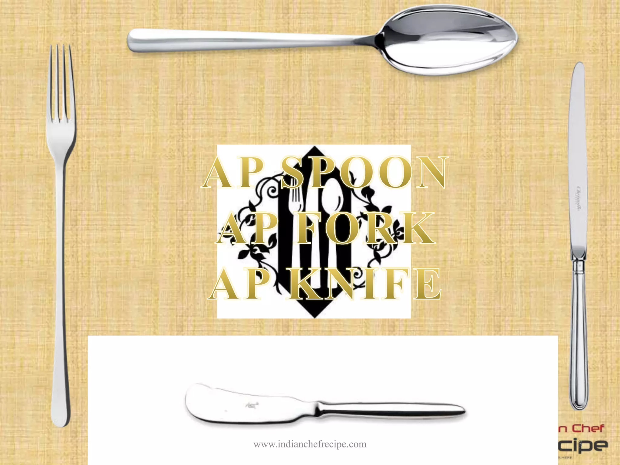 TYPES OF CUTLERY USED IN RESTAURENT | PPT