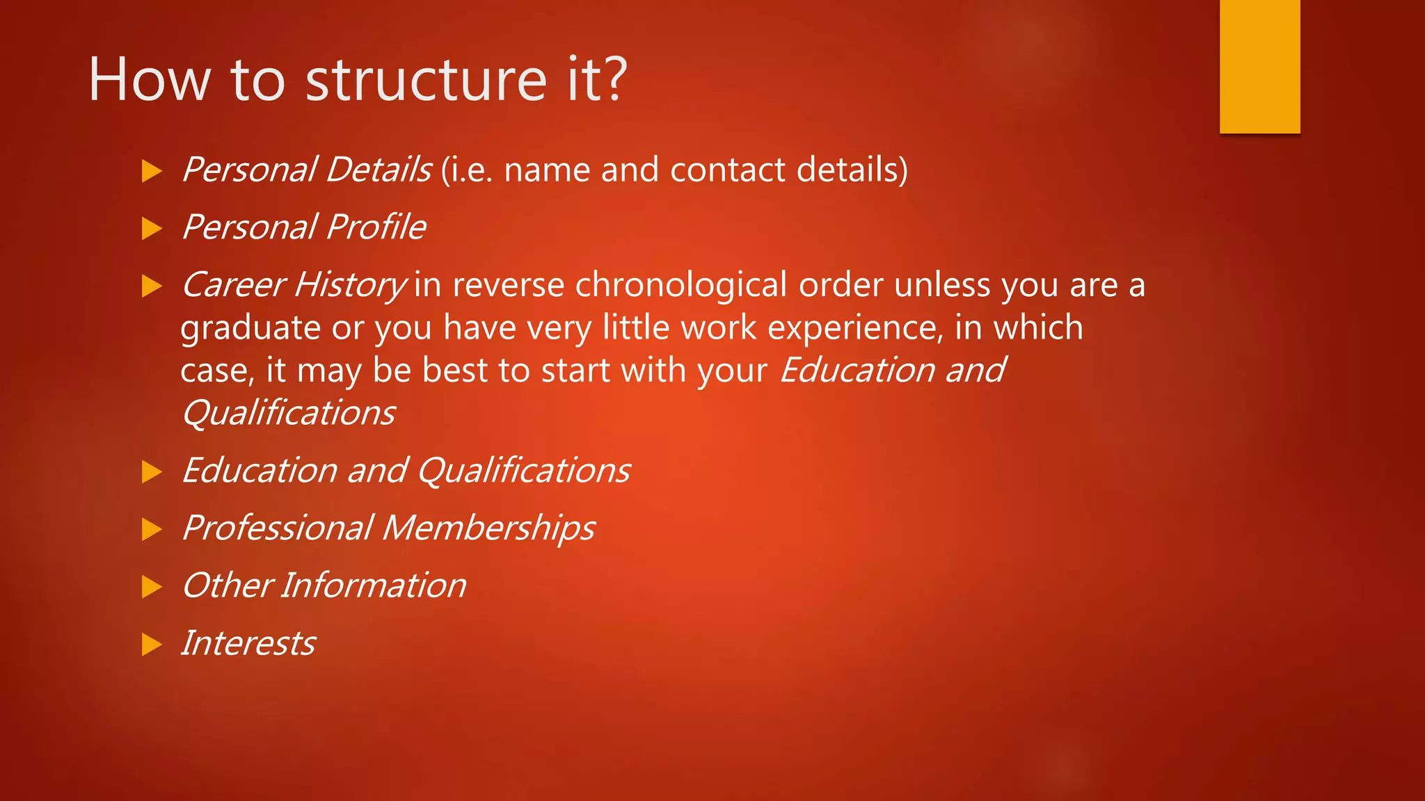 Types of cvs | PPTX | Resume Writing and Advice | Job Search