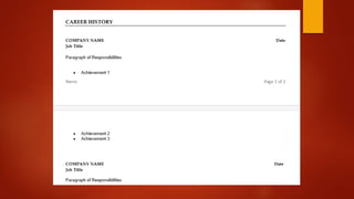 Types of cvs | PPTX | Resume Writing and Advice | Job Search