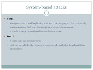 Types of cyber attacks | PPTX