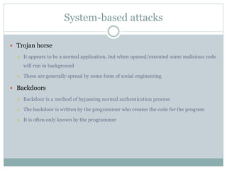 Types of cyber attacks | PPTX