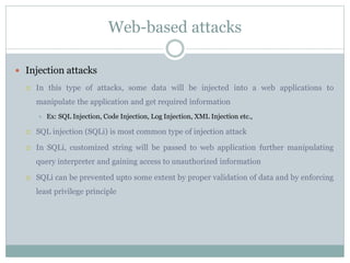 Types of cyber attacks | PPTX