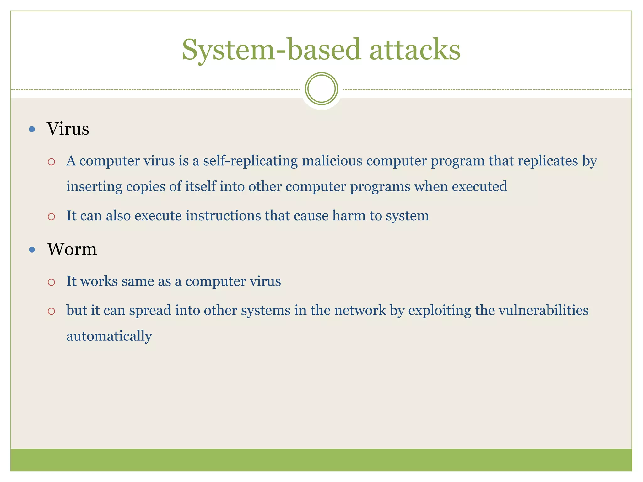 Types of Cyber Attacks | PPTX