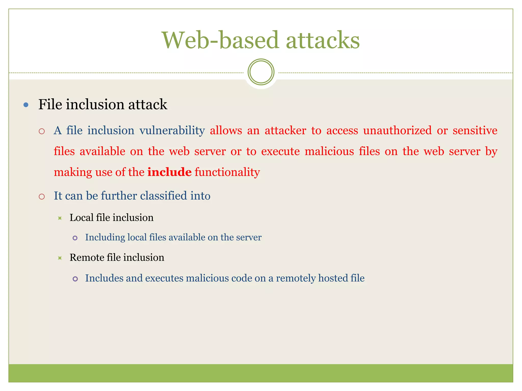 Types of Cyber Attacks | PPTX