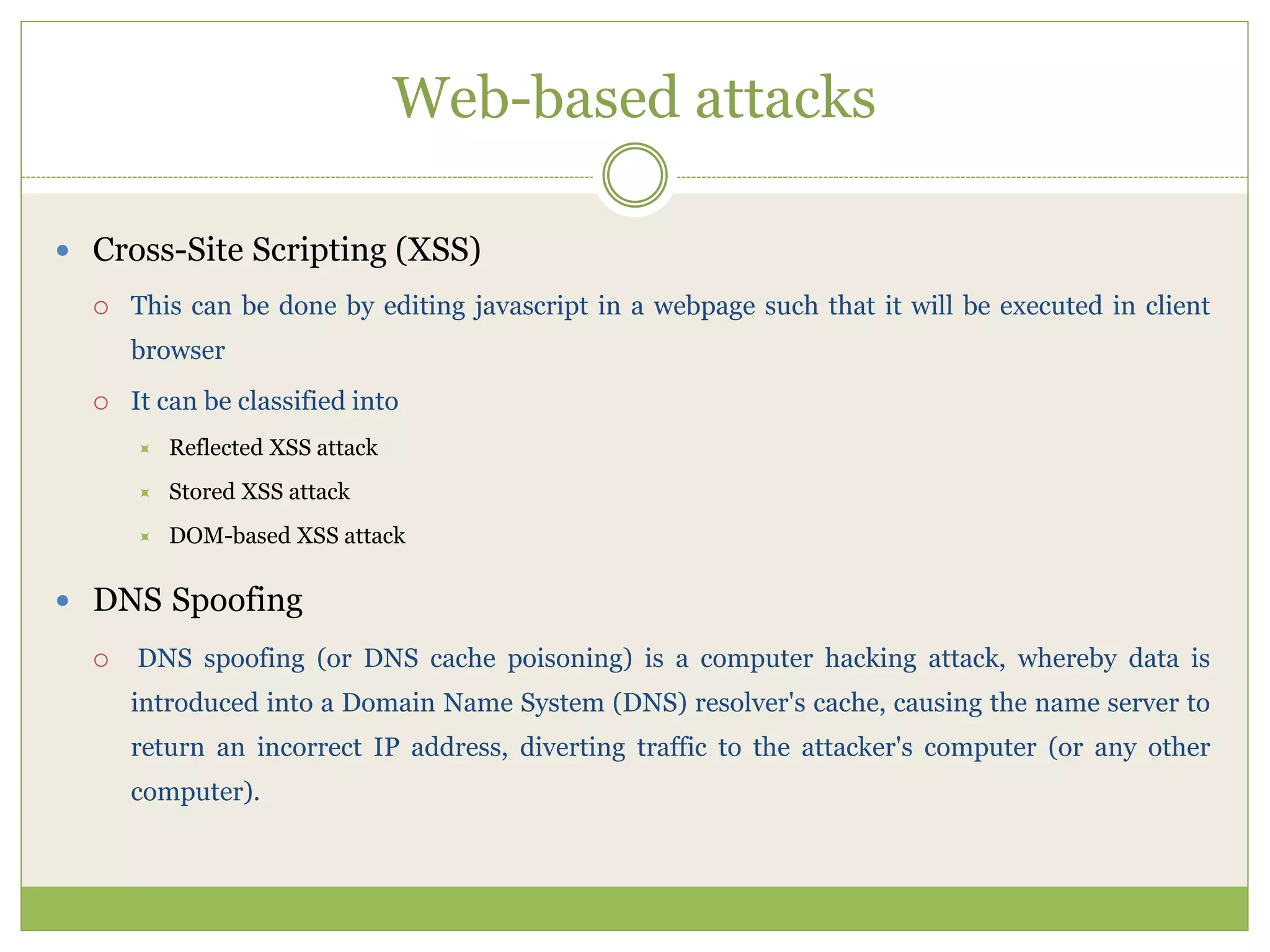 Types of Cyber Attacks | PPTX
