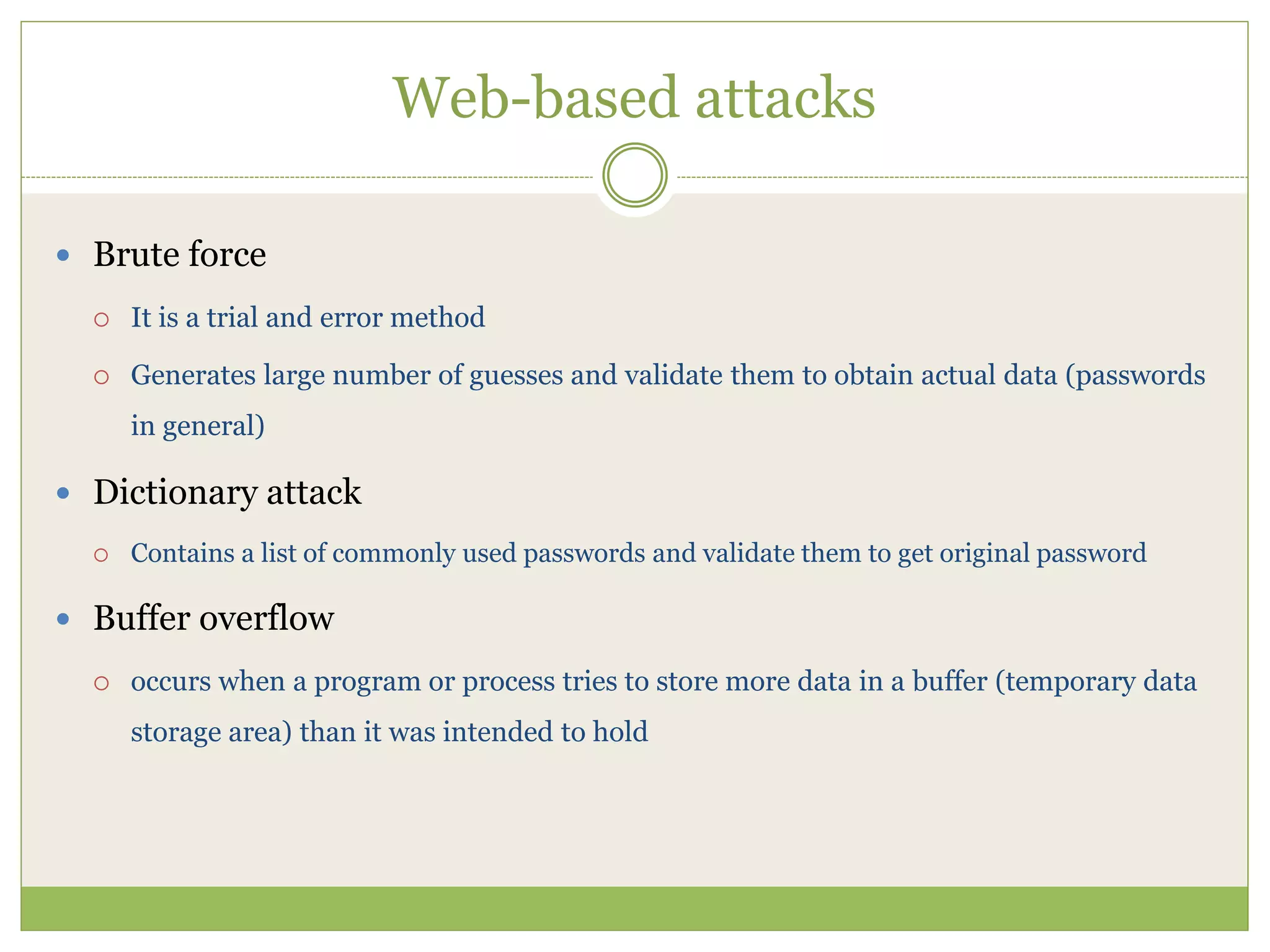 Types of Cyber Attacks | PPTX
