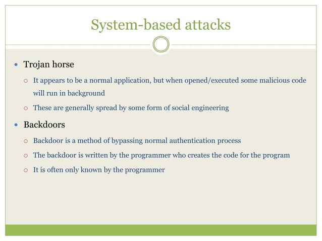 Types of Cyber Attacks | PPTX