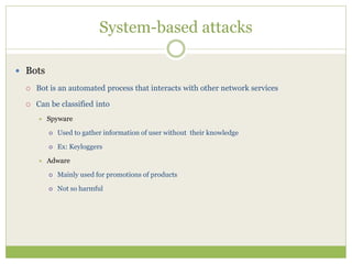 Types of Cyber Attacks | PPTX