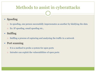 Types of Cyber Attacks | PPTX