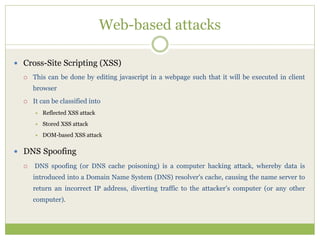 Types of Cyber Attacks | PPTX