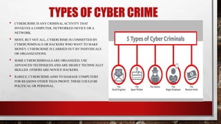Types of cyber crime | PPTX