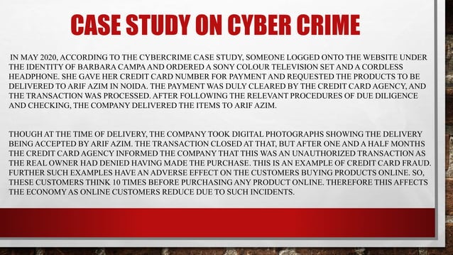 Types of cyber crime | PPTX