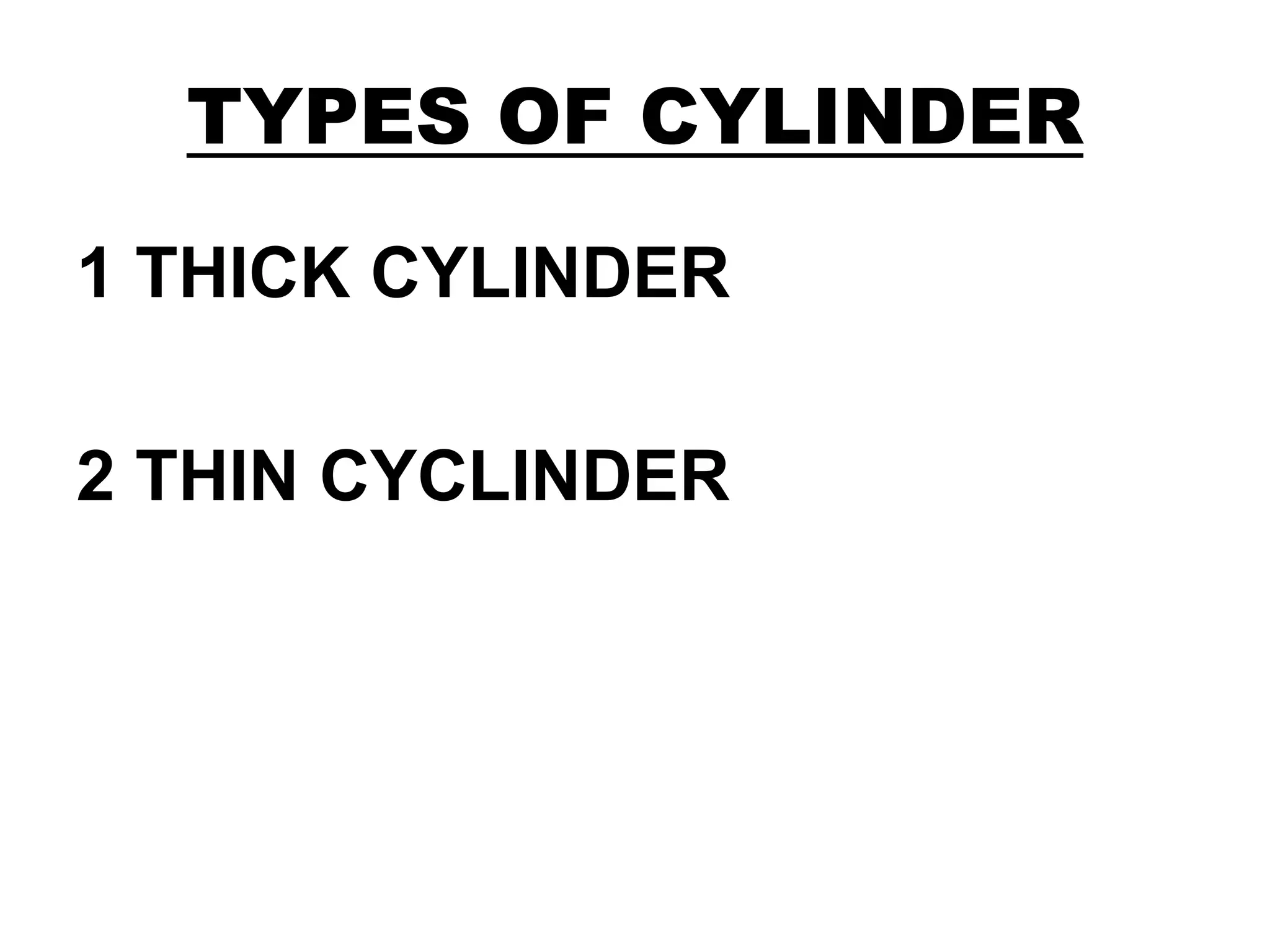 Types of cylinder | PPTX