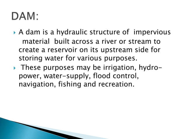 DAMS AND ITS TYPES | PPTX | Geography | Science