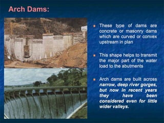 Types of dams | PPTX