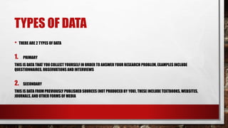 Types of data | PPT