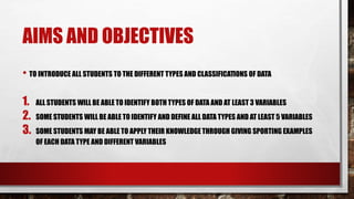 Types of data | PPT
