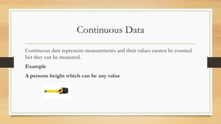 Types of data | PPTX | Physics | Science