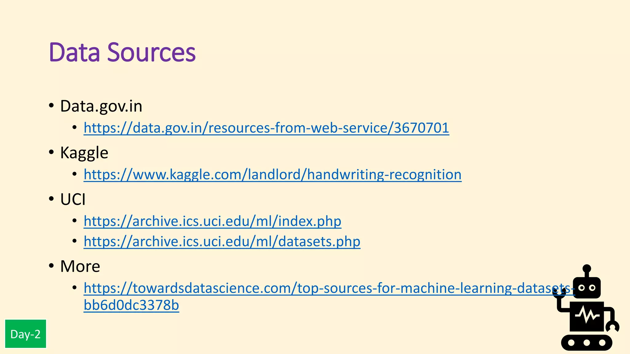 Types of data in Machine Learning day 2 | PDF