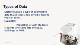 types of Data and levels of Measurement.pptx | Science