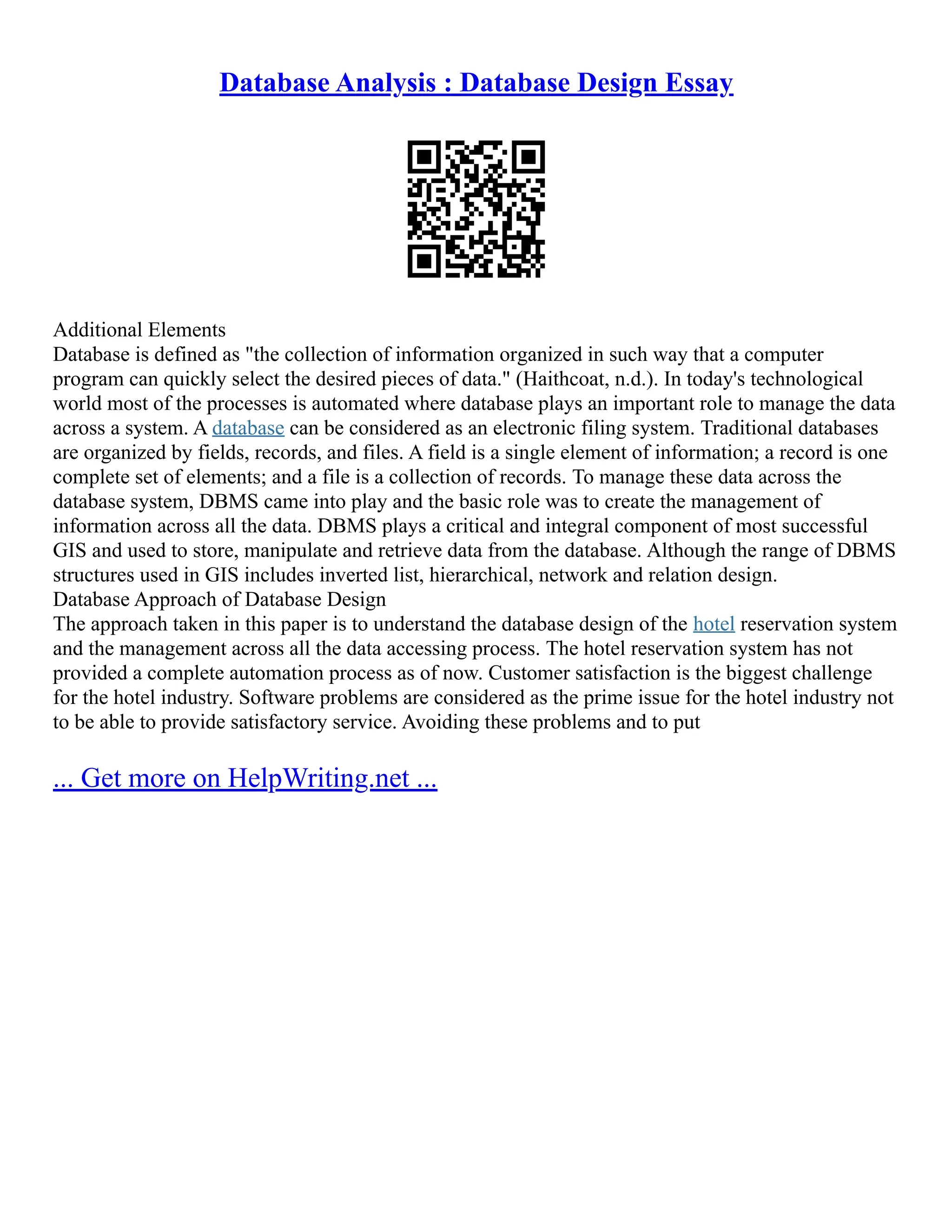 Types Of Database For Flat File Database | PDF