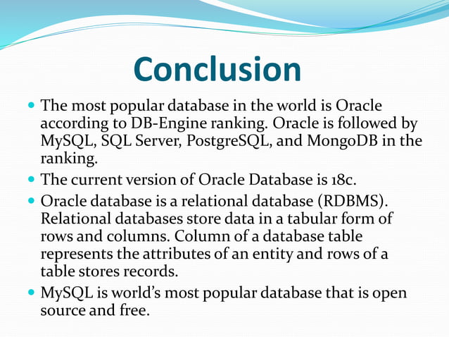 Types Of Databasespptx Databases Computer Software And Applications