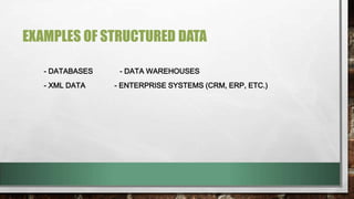 Types of databases based on data structure | PPT