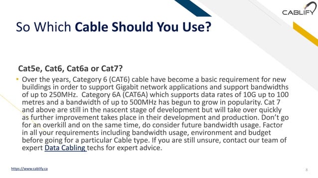 Types of data cables | PPT