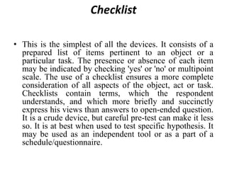 Types of data collection tools | PPTX
