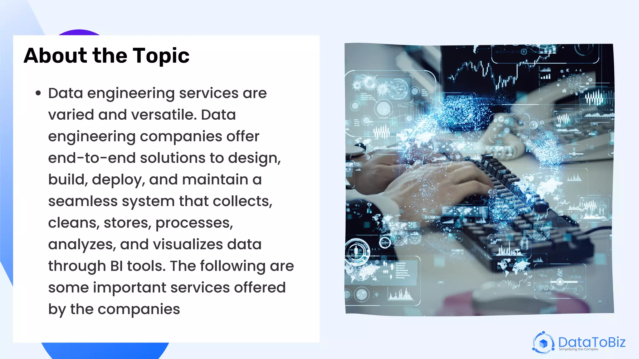 Types of Data Engineering Services - By DataToBiz | PDF | Databases | Computer Software and ...