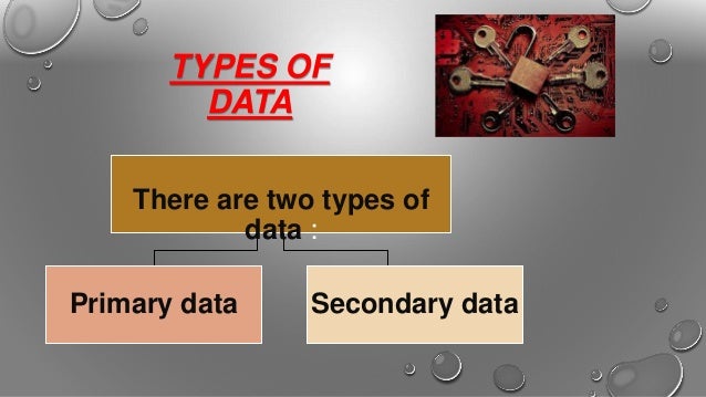 Types of data