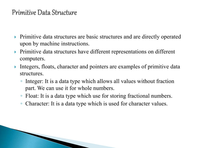 Types Of Data Structure | PPT