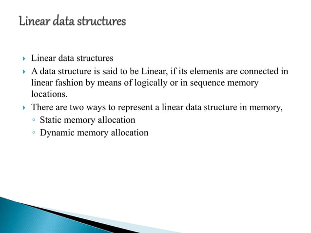 Types Of Data Structure | PPTX