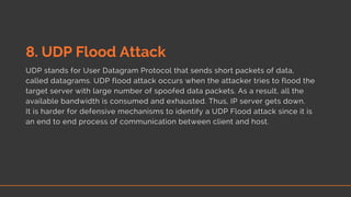 12 types of DDoS attacks | PPT