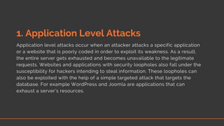 12 types of DDoS attacks | PPT