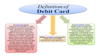 Types of debit cards | ODP